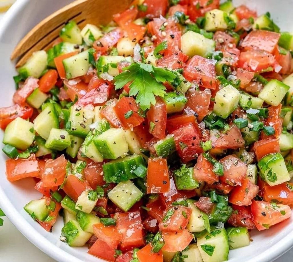 Chopped Cucumber Salad - Susan Recipes